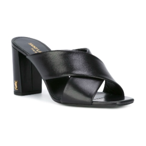 Yves Saint Laurent | Shoes | Saint Laurent Ysl Loulou Black Leather ...
